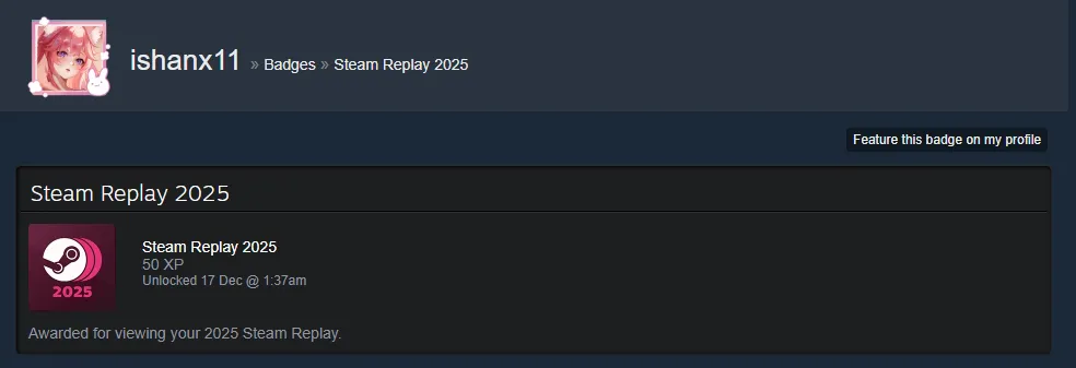 كيفية الحصول على Steam Replay 2025