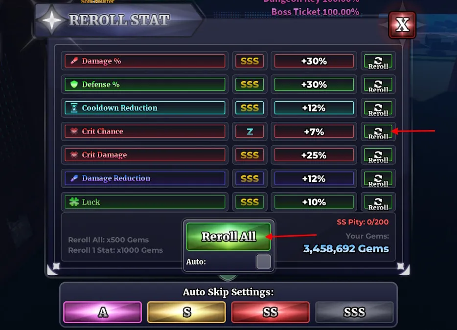 Sailor Piece Stat Reroll Guide