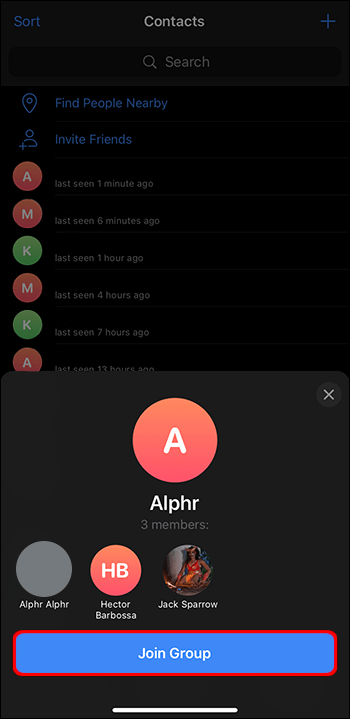 How To Join A Telegram Group With A QR Code