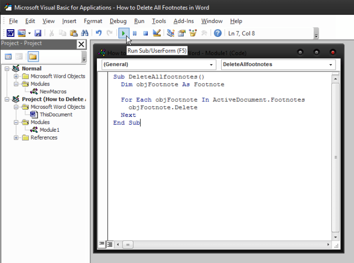 How To Delete All Footnotes In Microsoft Word